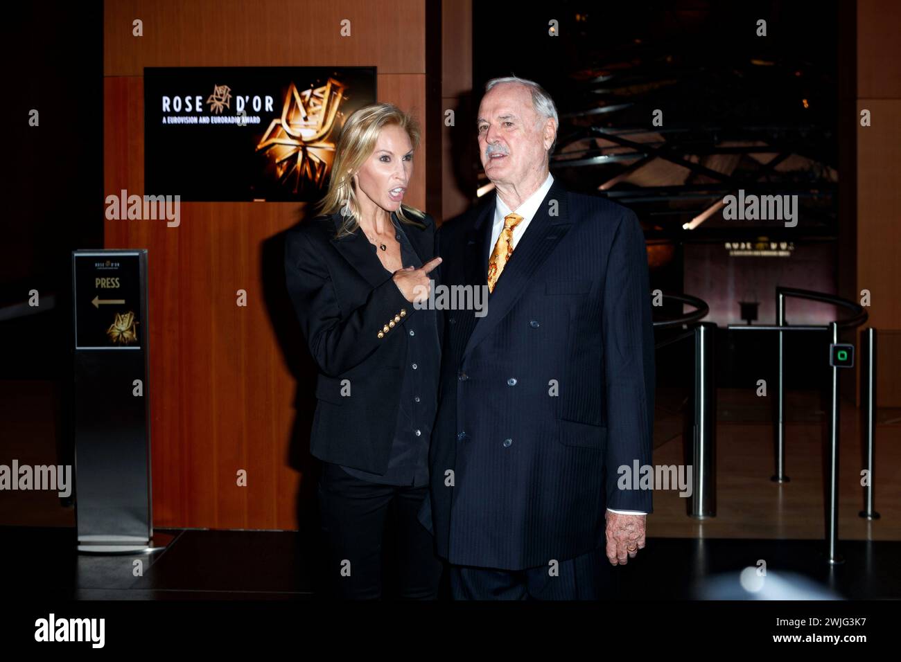 John Marwood Cleese with his wife Jennifer Wade attend Rose d'Or Awards ...