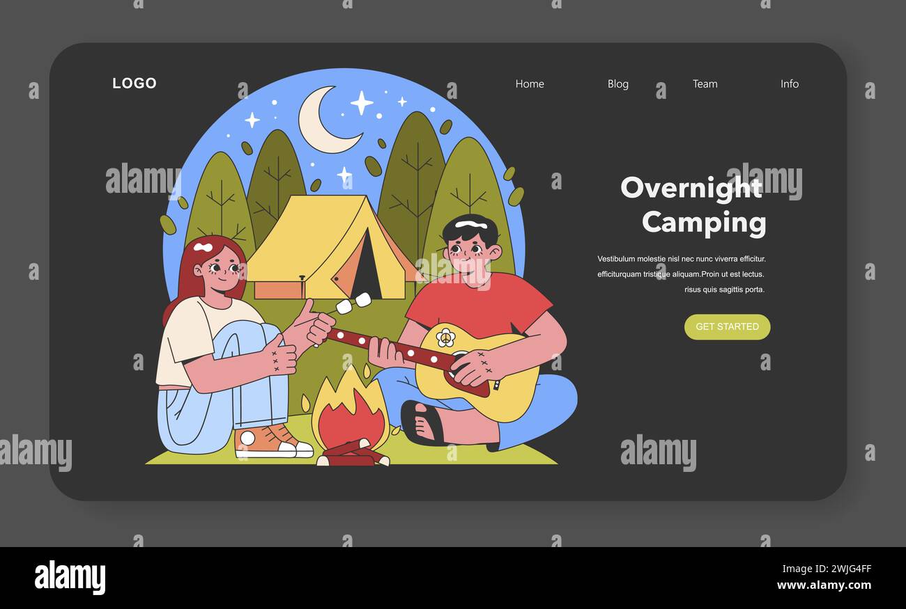Nighttime bonding Stock Vector Images - Alamy
