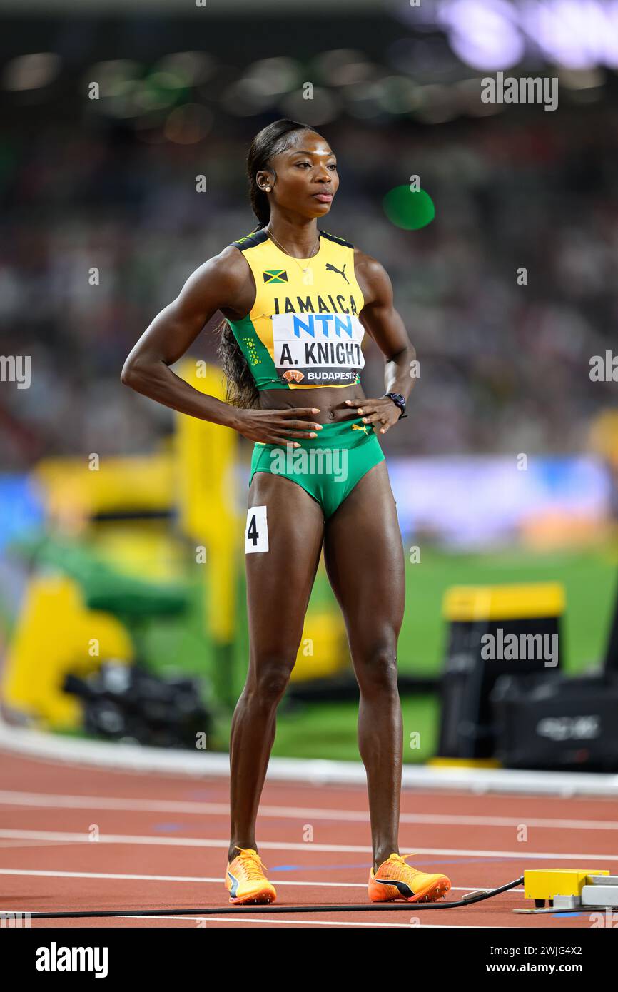 Andrenette KNIGHT participating in the 400 meters at the World ...