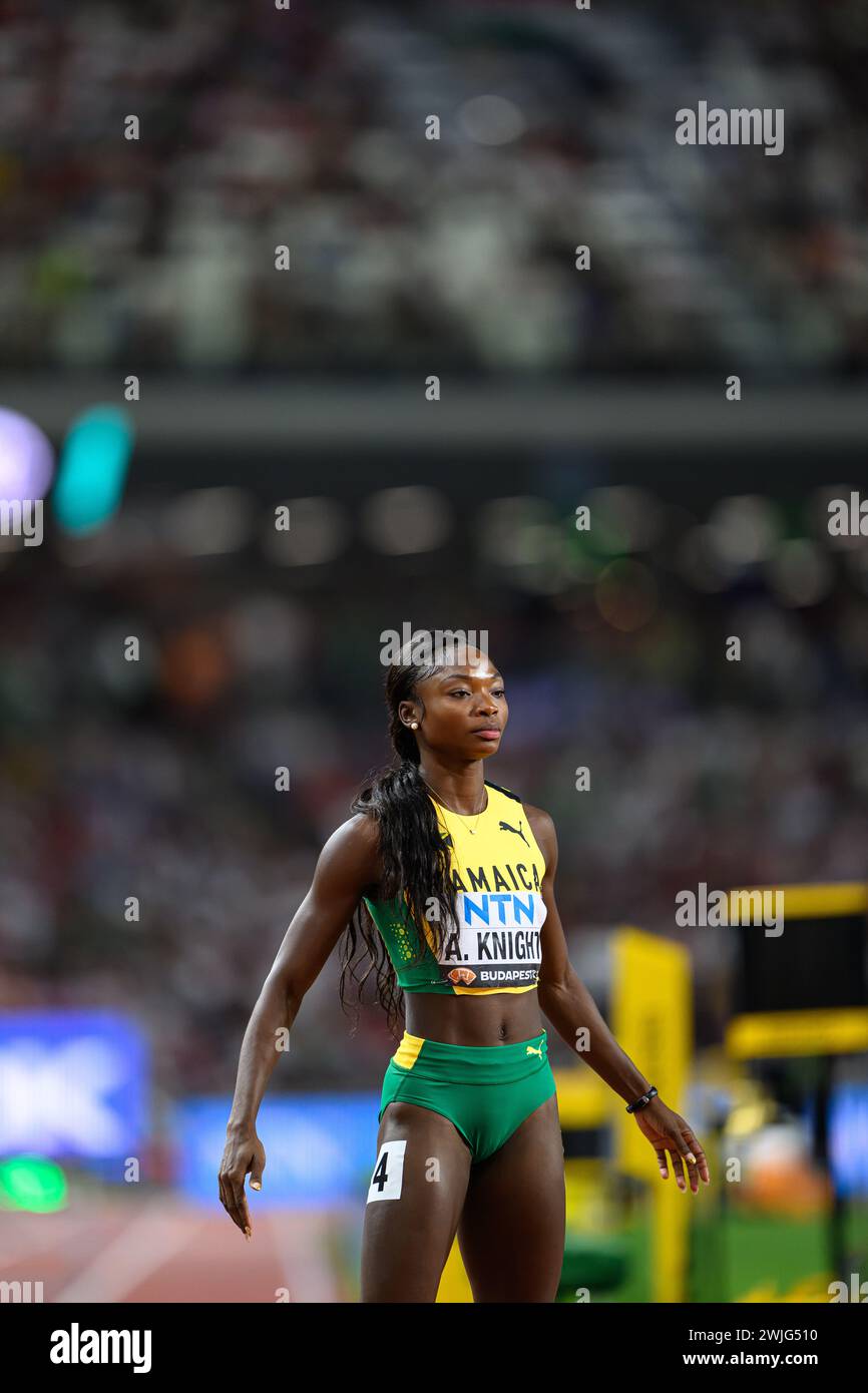 Andrenette KNIGHT participating in the 400 meters at the World ...
