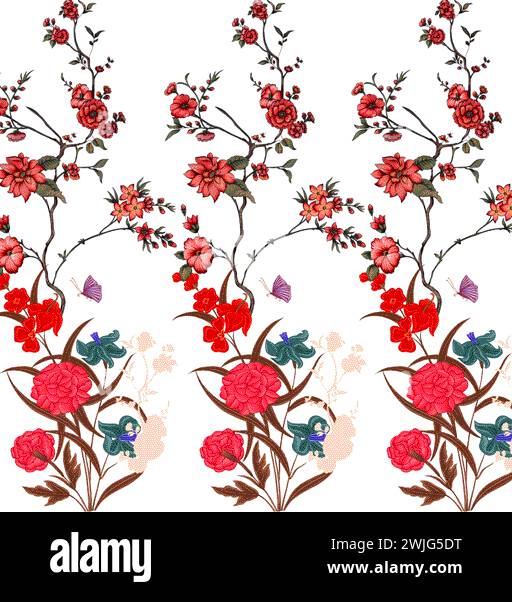 textile digital colorful motif design in beautiful style and beautiful ...