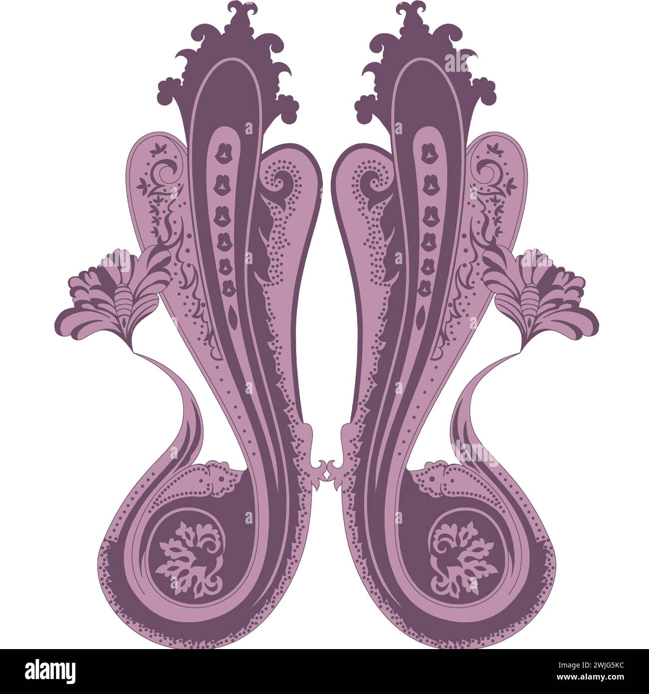 Digital Motif Design vector motif design Artwork for textile print For ...