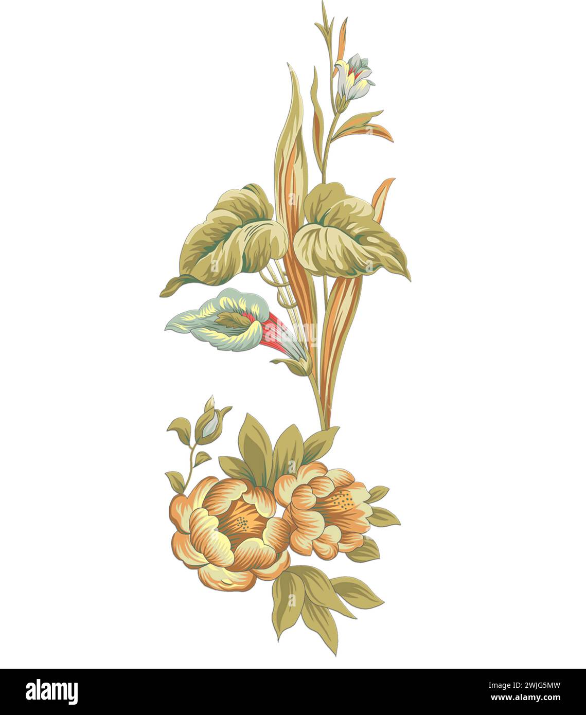 Digital Motif Design vector motif design Artwork for textile print For ...