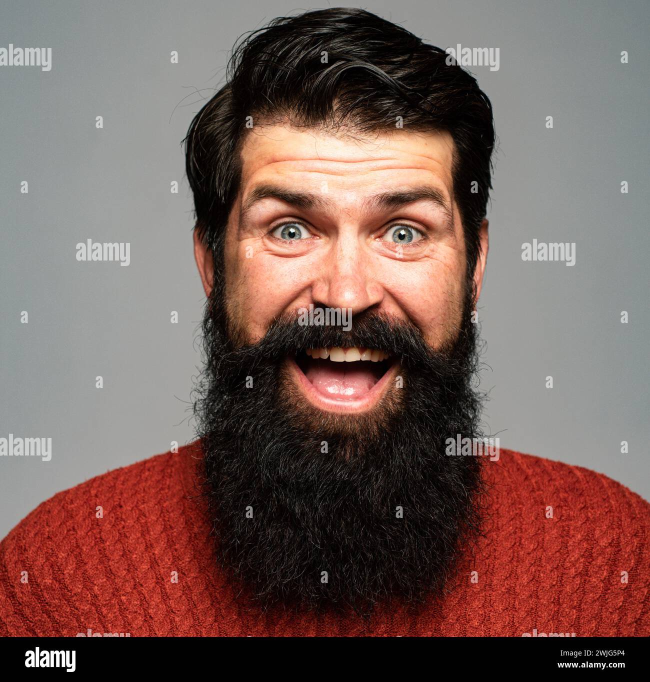 Happy man smile. Handsome smiling young guy. Funny face. Positive human ...