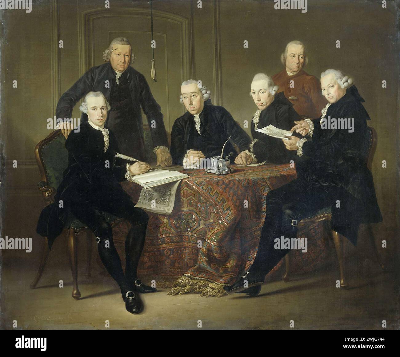 The Four Regents, the Secretary and the House Father of the Lepers ...