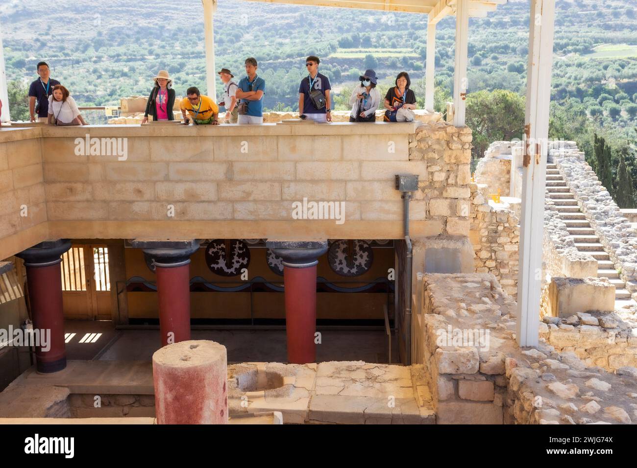 Palace of Minos, Knossos Bronze Age archaeological site, Heraklion ...