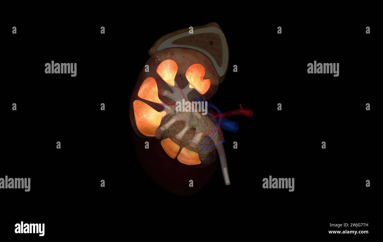 Humans have seven renal pyramids, which are cone-shaped kidney tissues ...