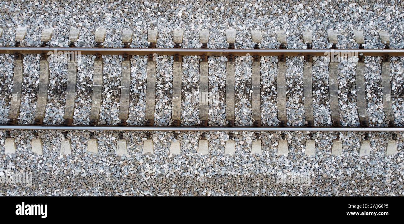 Railway tracks, close-up of rails. Railway background Stock Photo - Alamy