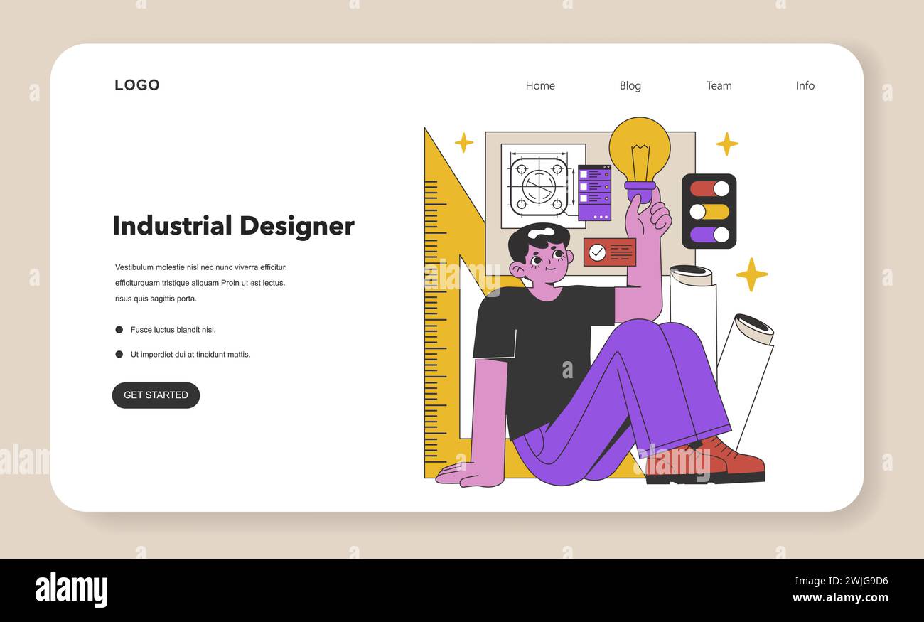 Innovative Industrial Designer Conceptualizing Products. A visionary thinker sketches new ...