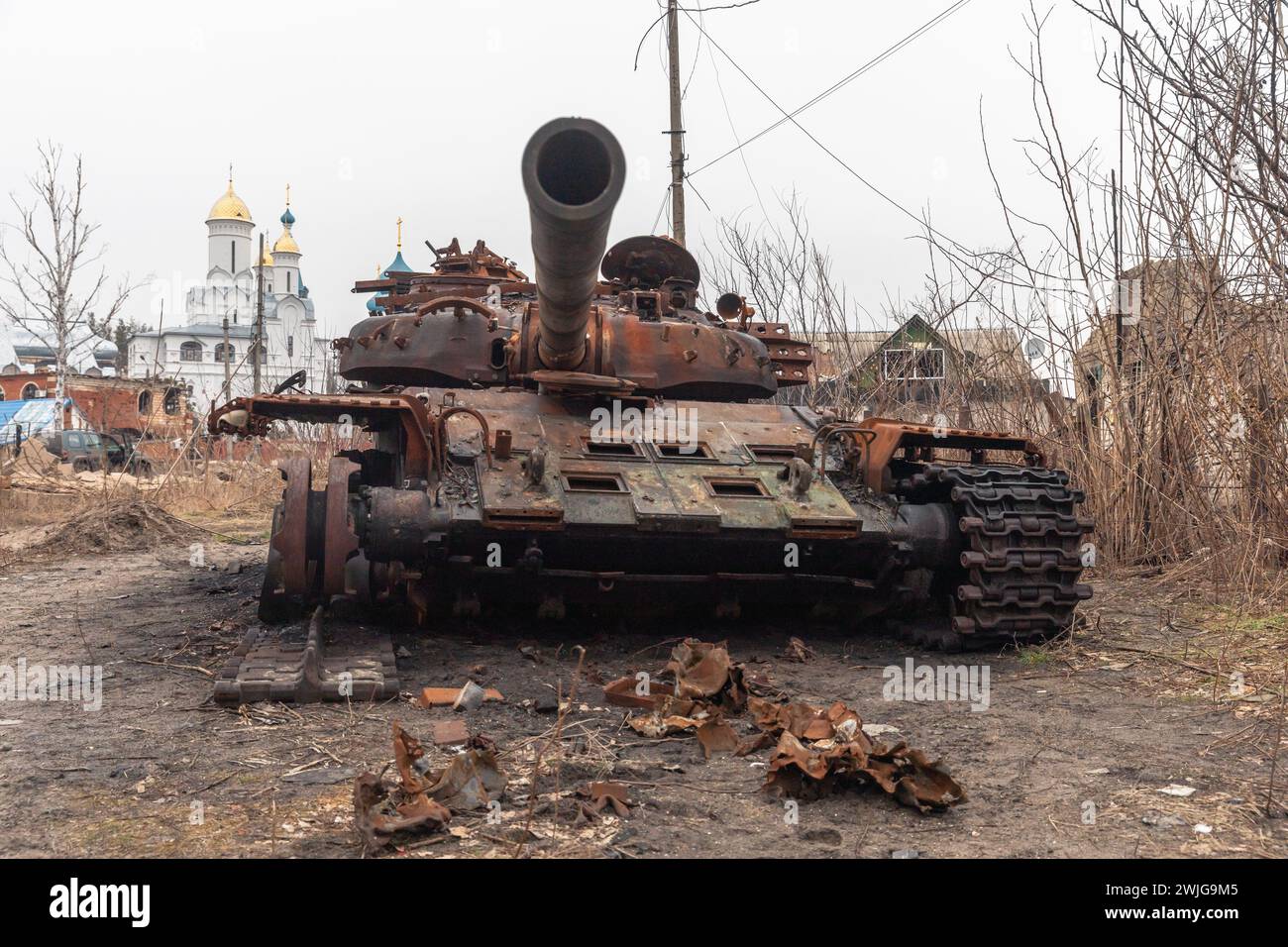 Burnt out tank hi-res stock photography and images - Alamy