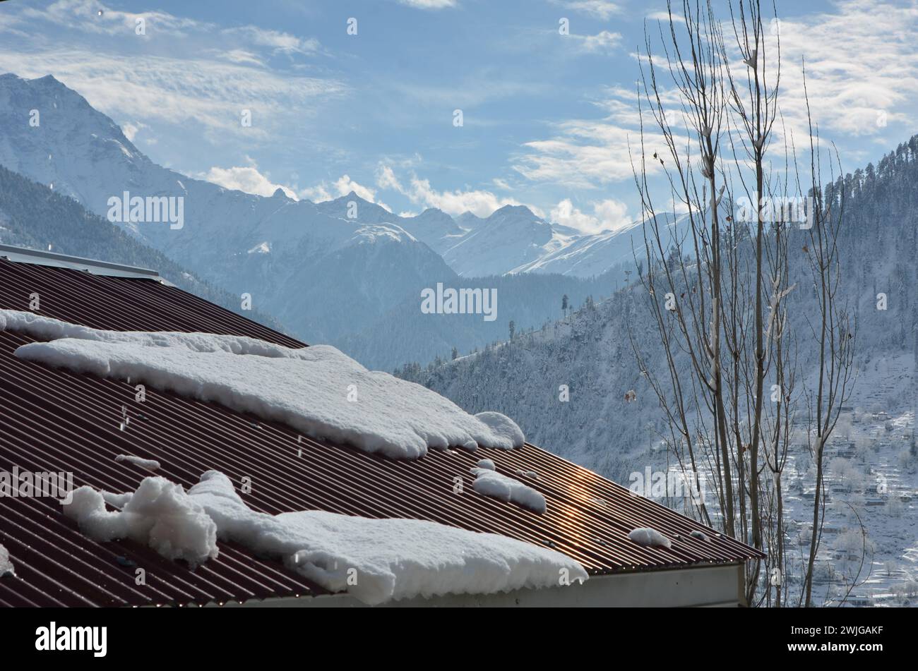 Snowfall in Kaghan Naran Feb-2024 Stock Photo - Alamy