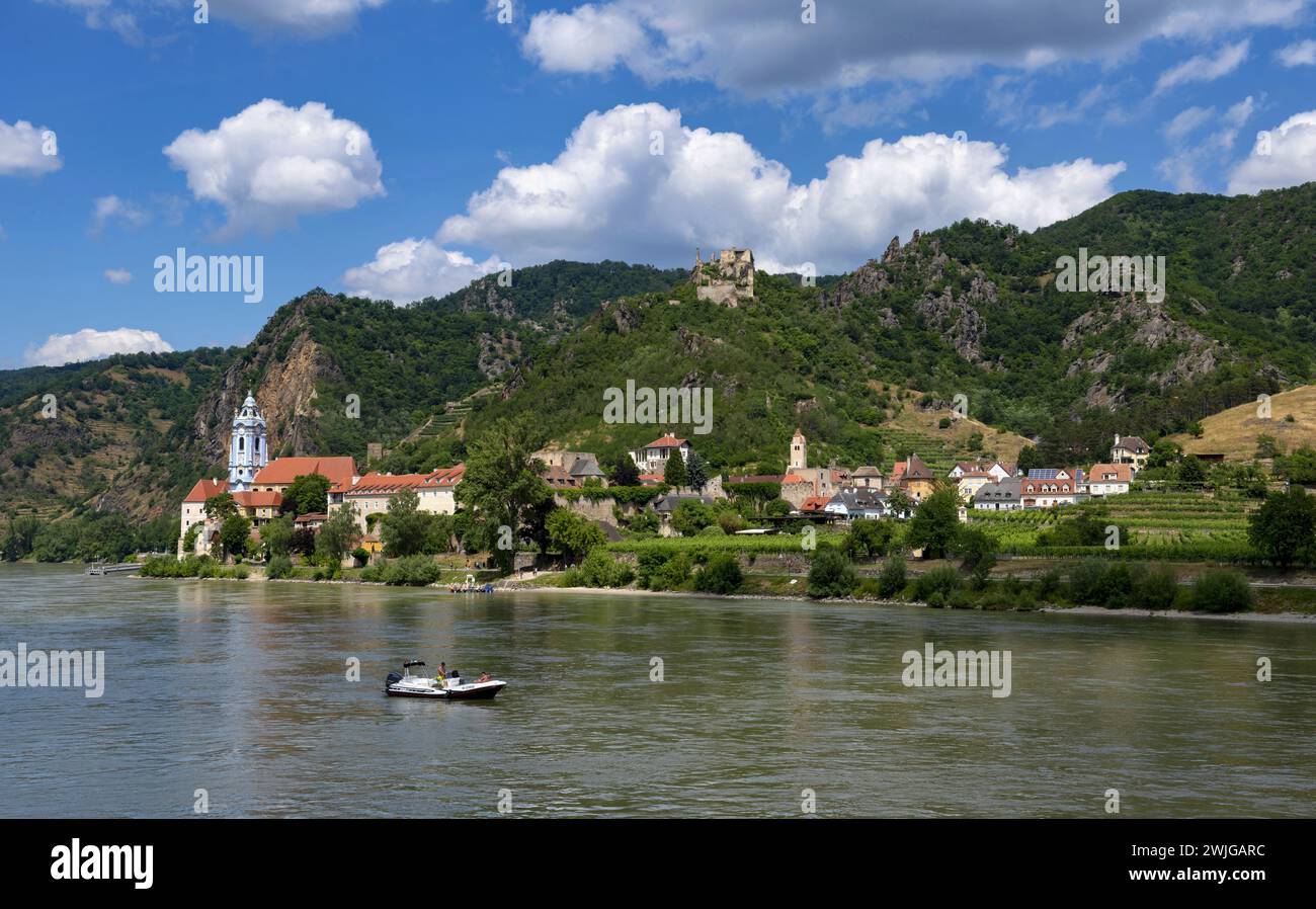 Dürnstein on the Danube River in Austria Stock Photo - Alamy