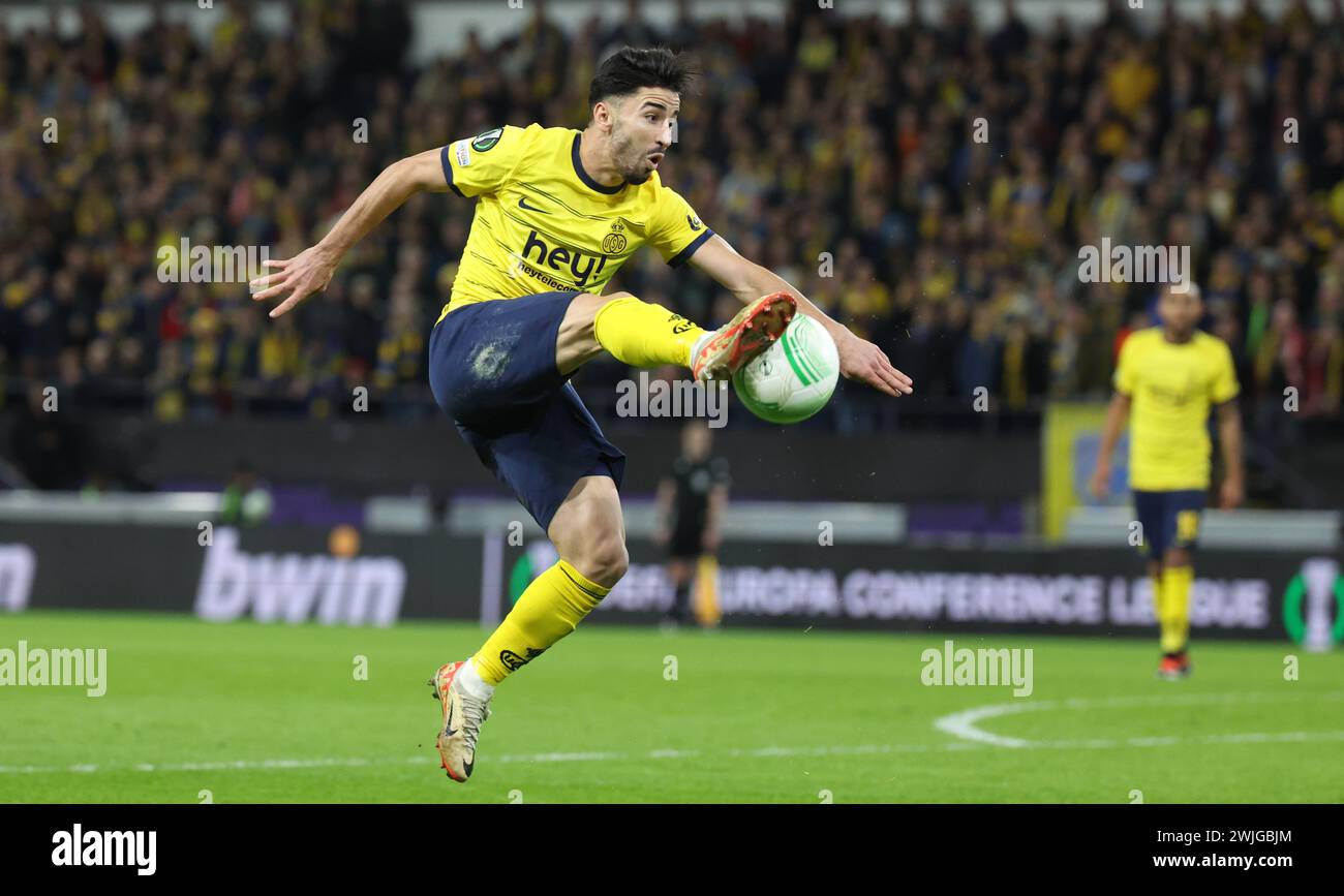 Brussels, Belgium. 15th Feb, 2024. Union's Mohamed Amoura pictured in ...