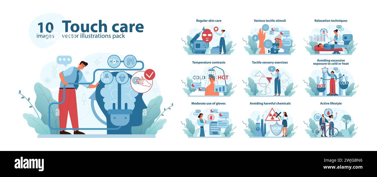 Touch care set. Comprehensive skin protection and sensory enhancement ...