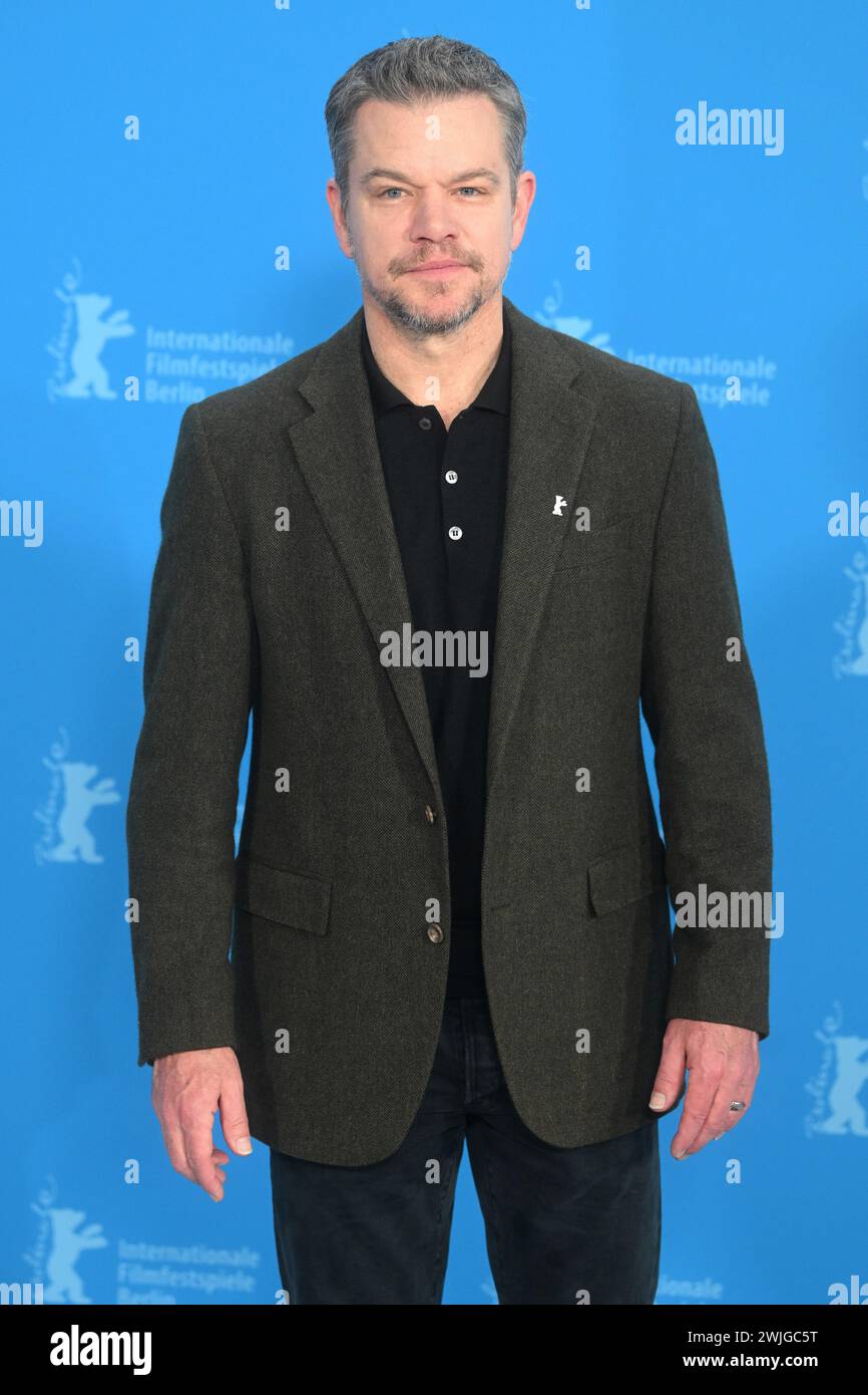Berlin, Germany. 15th Feb, 2024. American actor Matt Damon attends the ...
