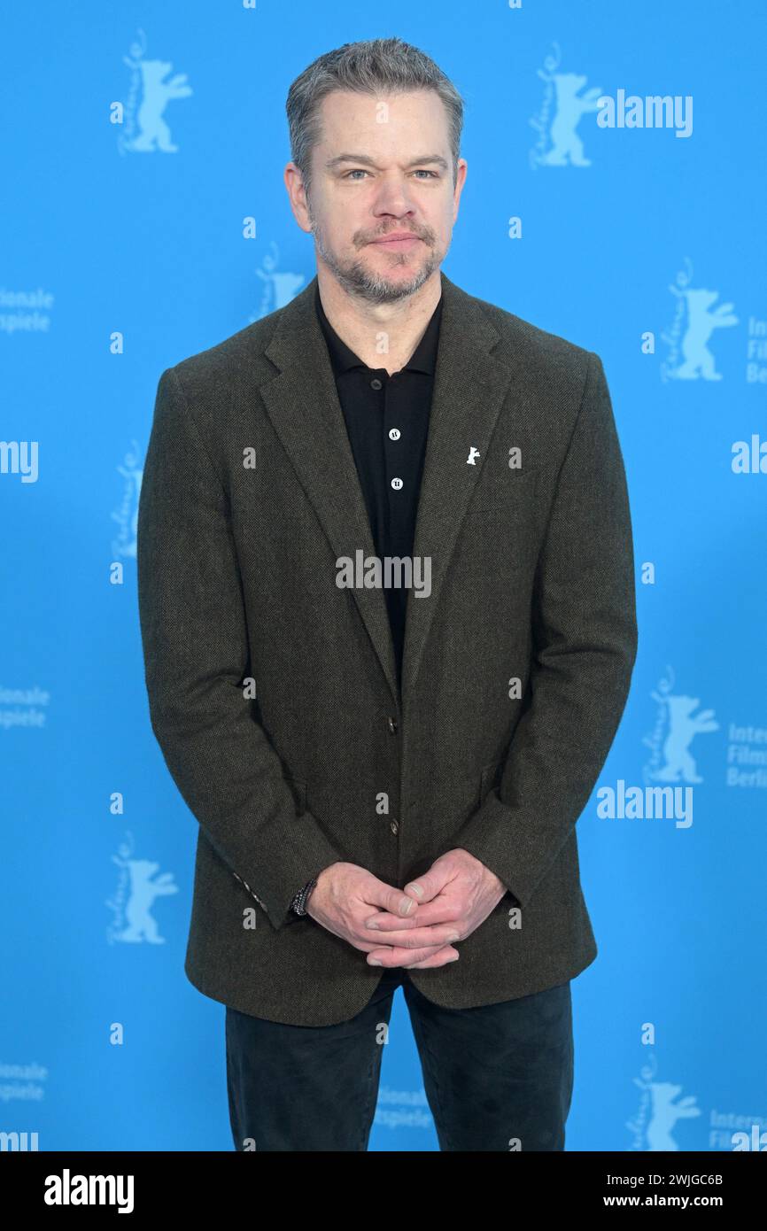 Berlin, Germany. 15th Feb, 2024. American actor Matt Damon attends the ...