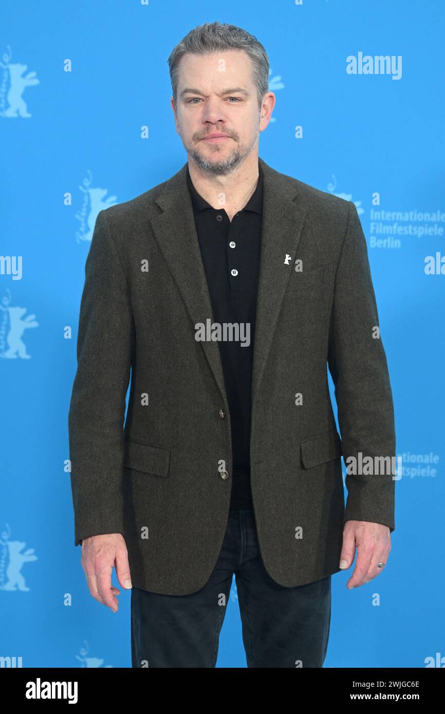 Berlin, Germany. 15th Feb, 2024. American actor Matt Damon attends the ...