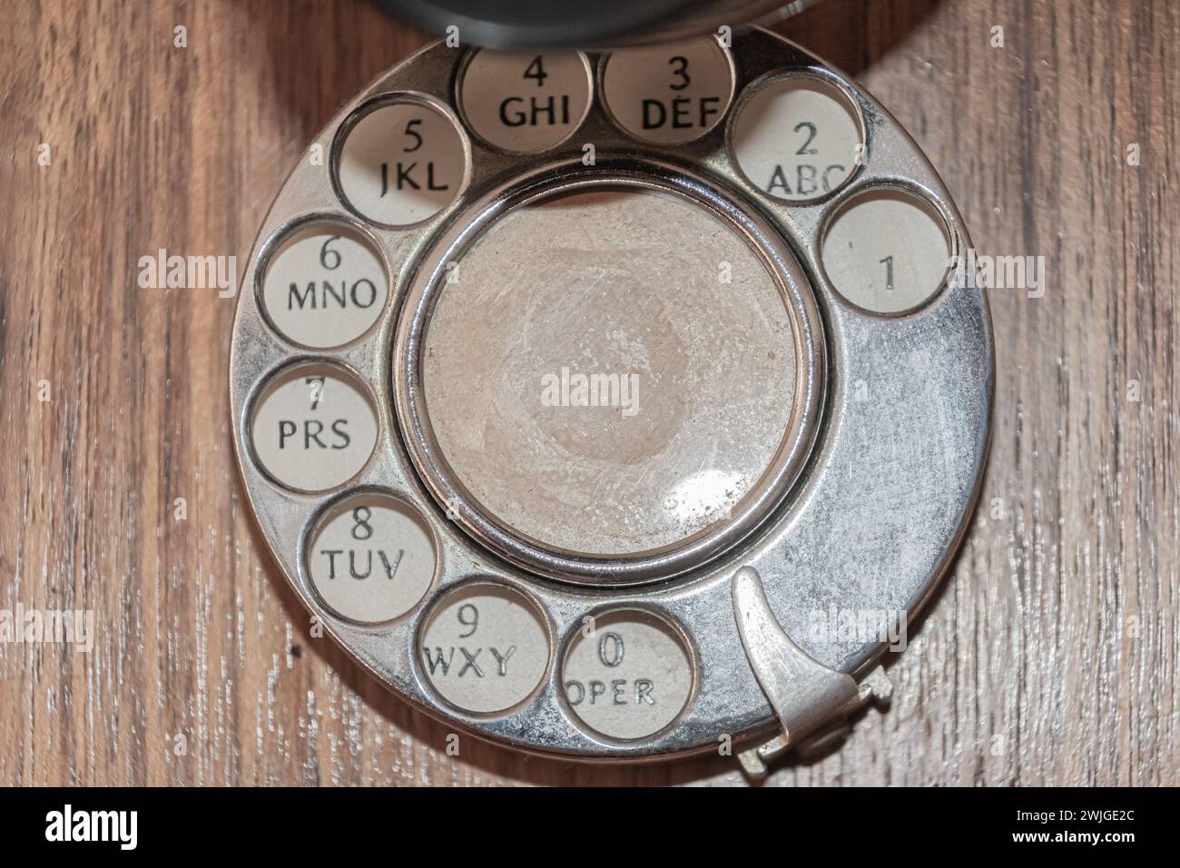 Vintage Communication: Close-up of Antique Wooden Telephone Stock Photo ...