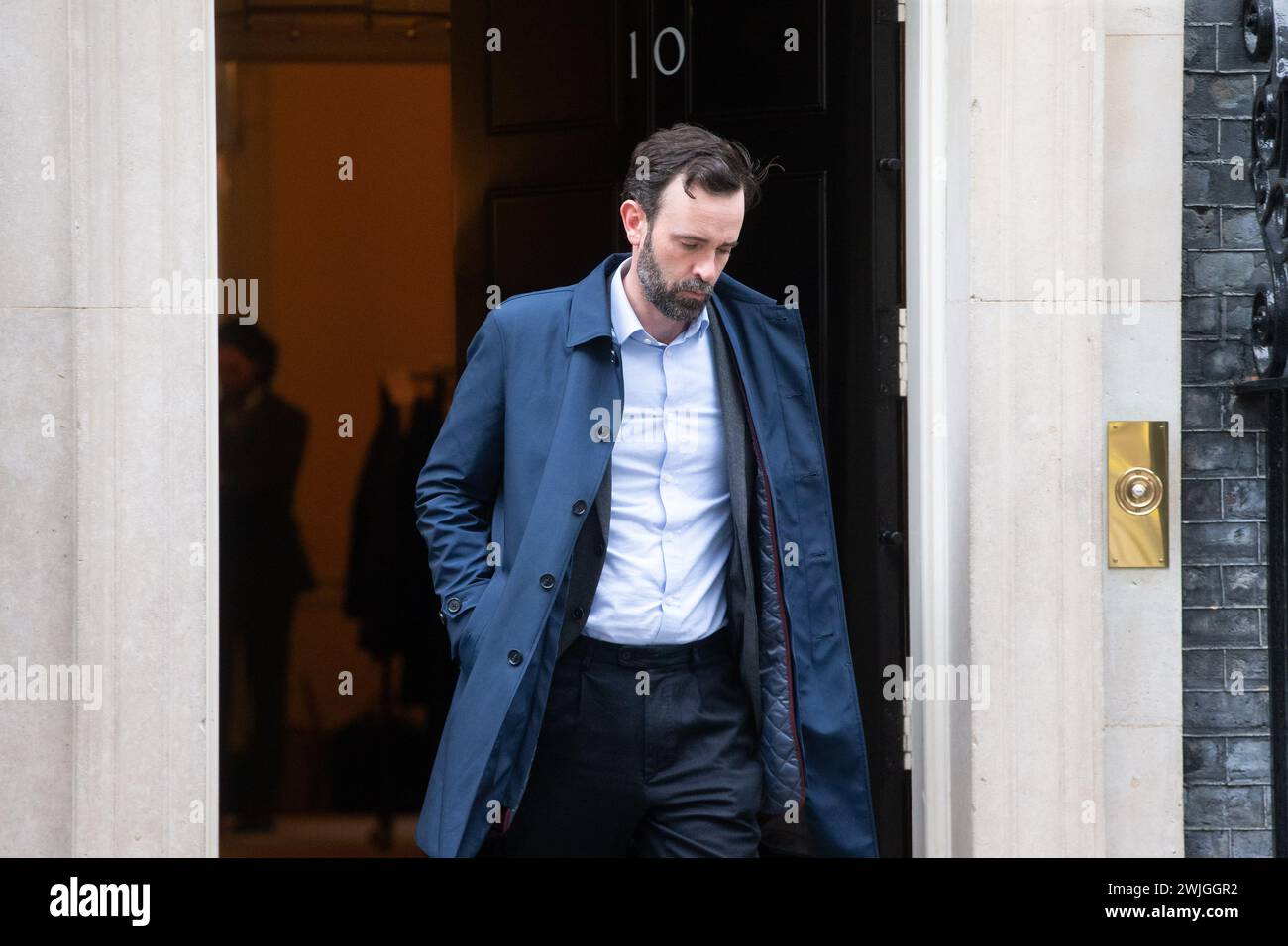 London, England, UK. 15th Feb, 2024. ISAAC LEVIDO is seen in Downing ...