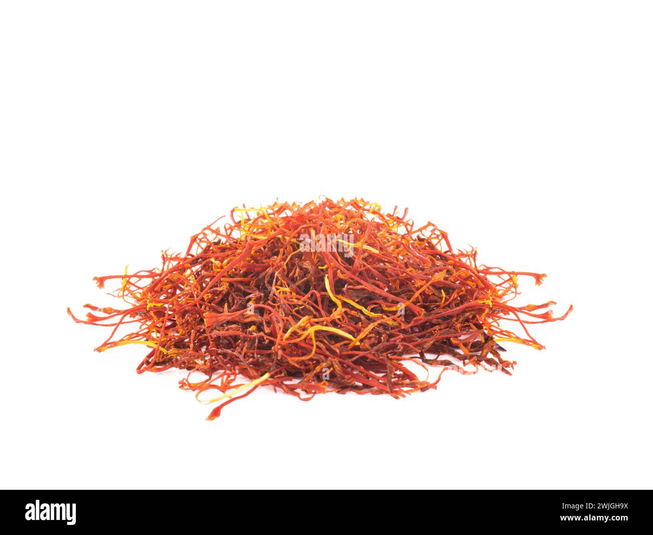 dry saffron isolated on white background Stock Photo - Alamy