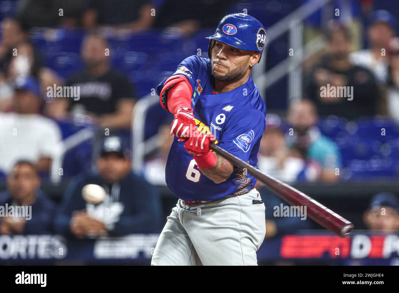 MIAMI, FLORIDA - FEBRUARY 1: Hector Rodriguez of Tiburones de La Guaira ...