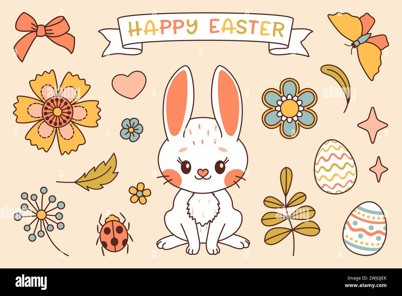 Ladybug eggs leaf Stock Vector Images - Alamy