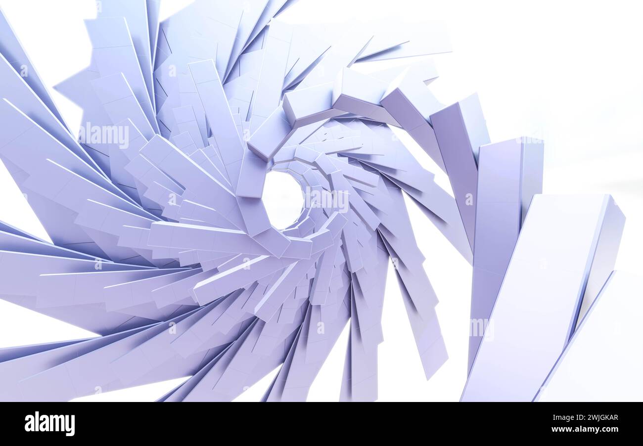 Intricate White Paper Sculpture Featuring Radial Patterns and Shadows ...