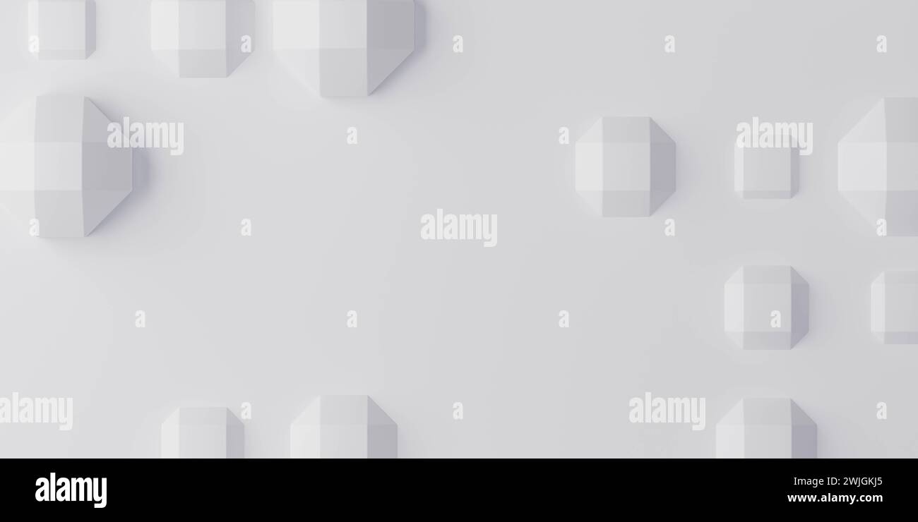 A White Wall With Multiple White Squares 3d render illustration Stock ...