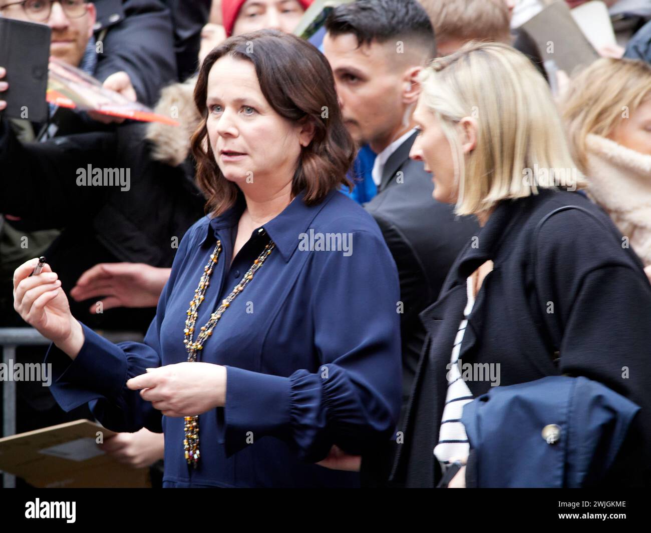 Berlin, Germany, 15th Feb, 2024. Actress Emily Watson after press ...