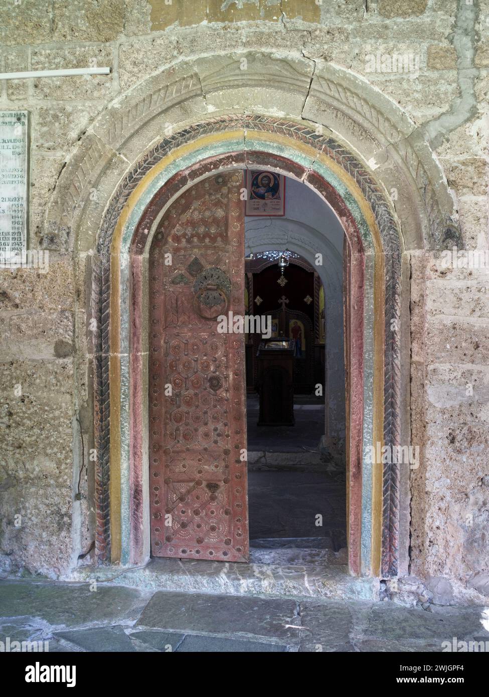 ornate doorway church of the Holy Archangels Michael and Gabriel of the ...