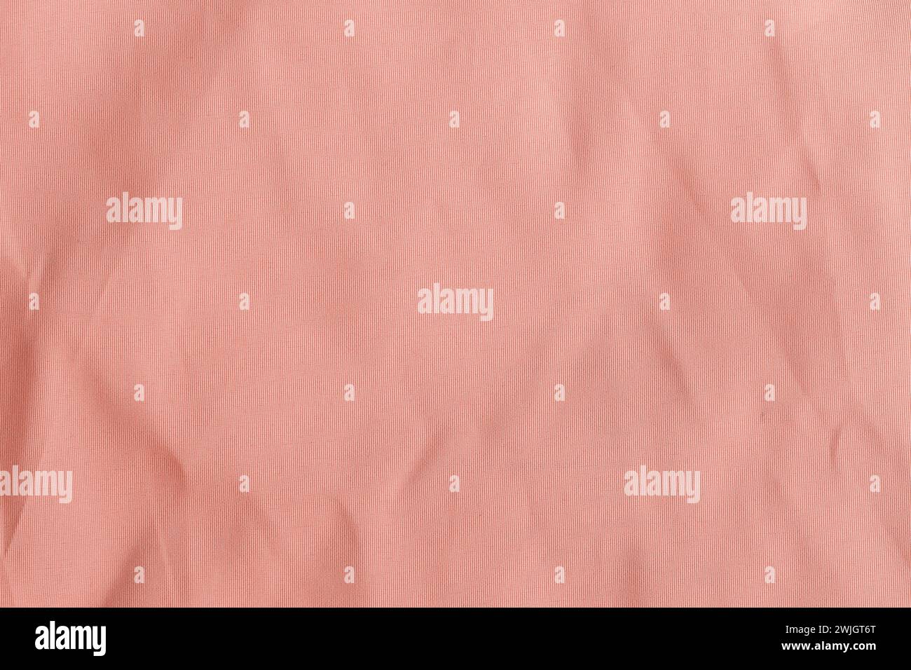 Pink background, crumpled fabric texture, textile fabric material Stock ...