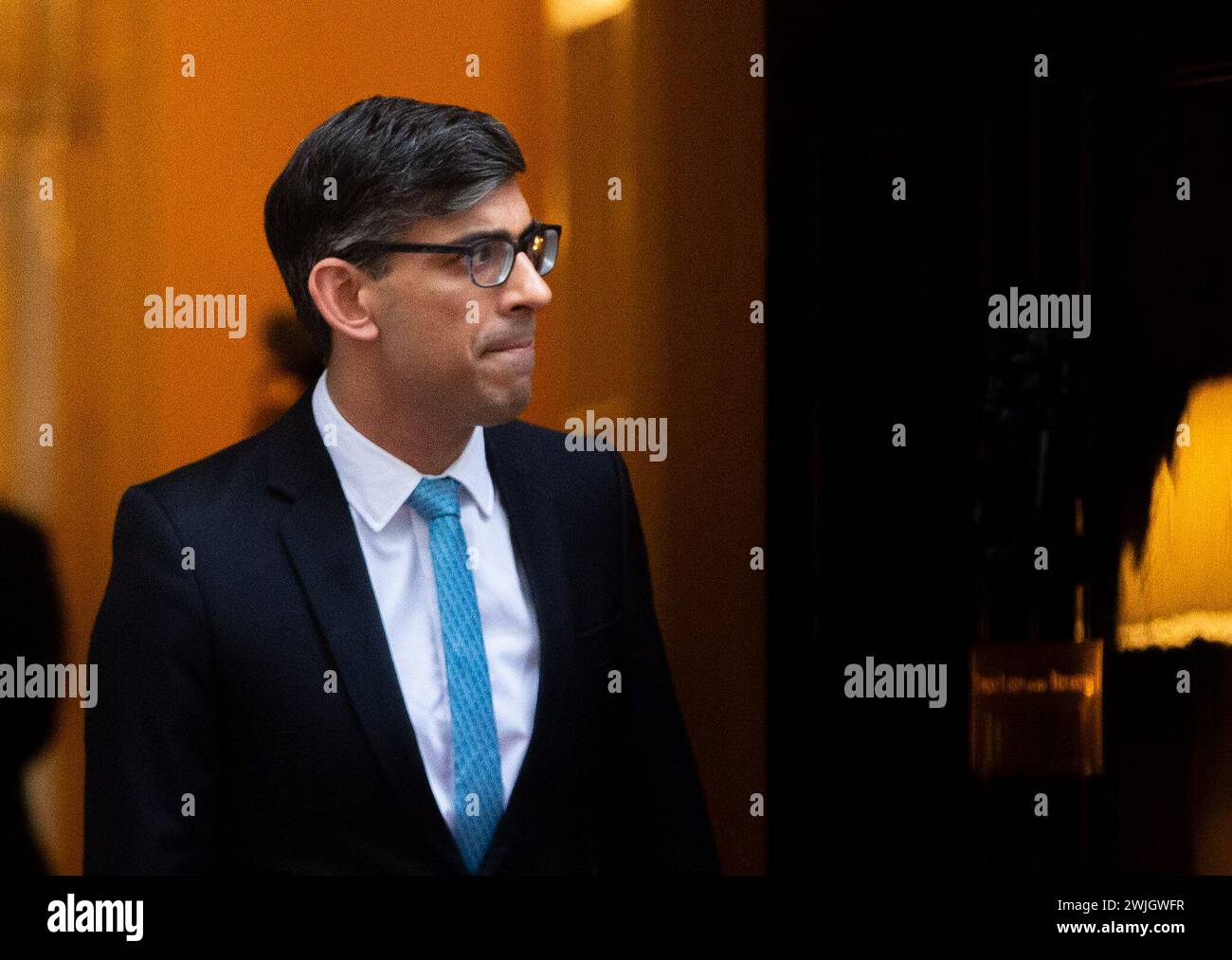 London, England, UK. 15th Feb, 2024. UK Prime Minister RISHI SUNAK ...