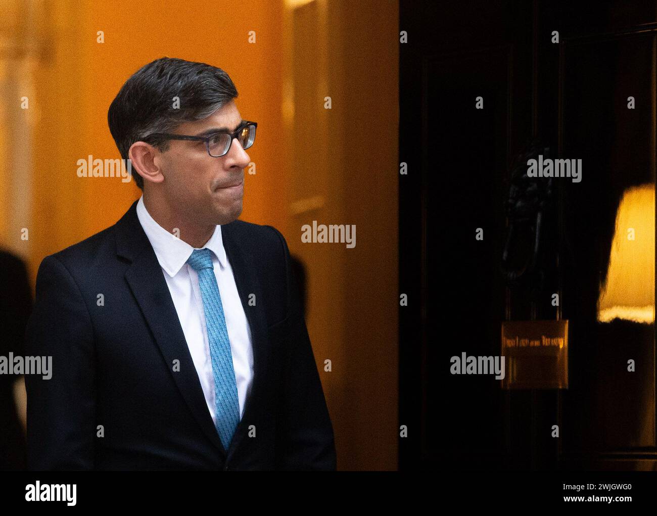 London, England, UK. 15th Feb, 2024. UK Prime Minister RISHI SUNAK ...
