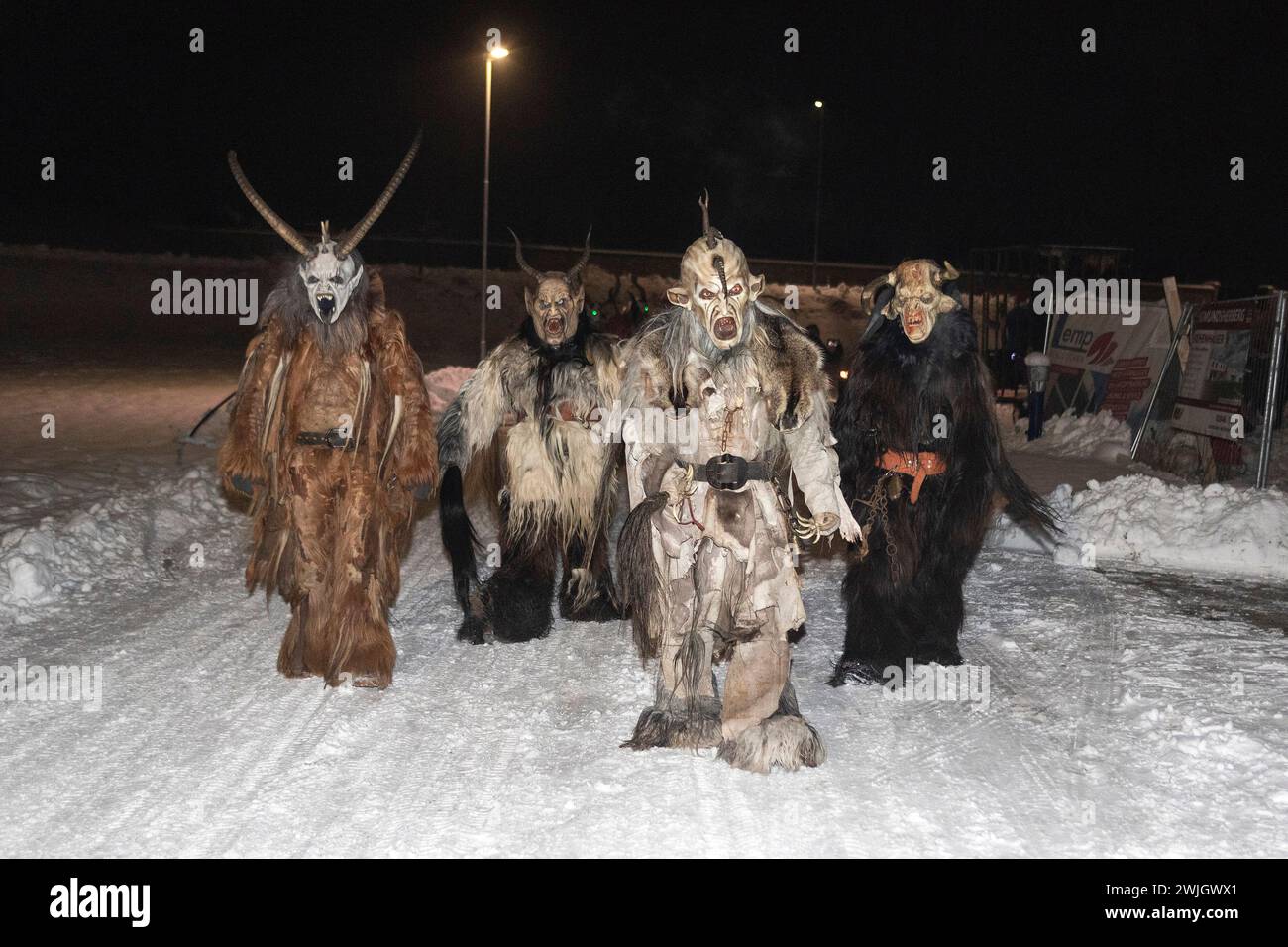 Krampusse, Herberger Höllen Teifln, Austria Stock Photo - Alamy