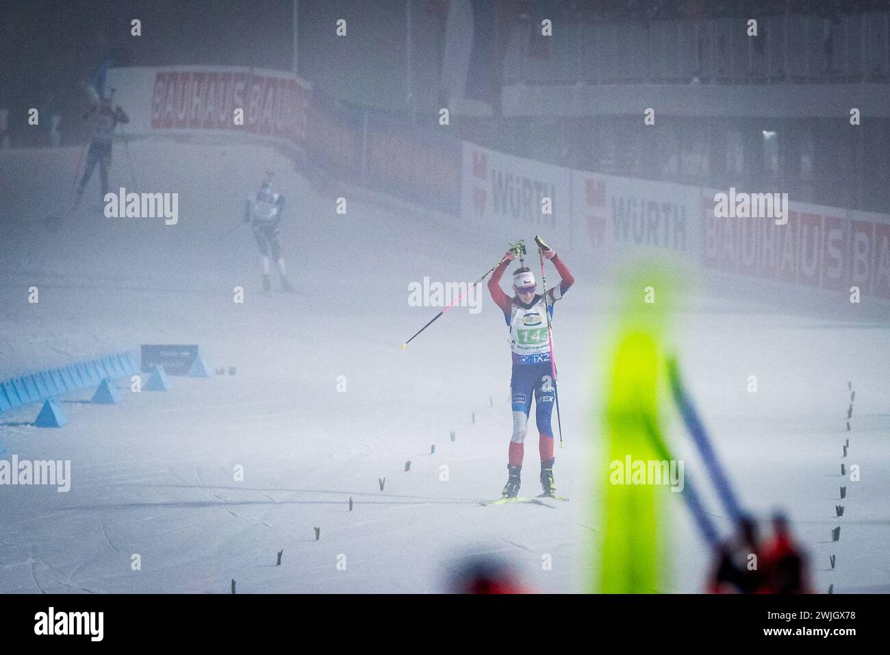 Marketa Davidova (CZE) competes in the Single Mixed Relay race at the ...