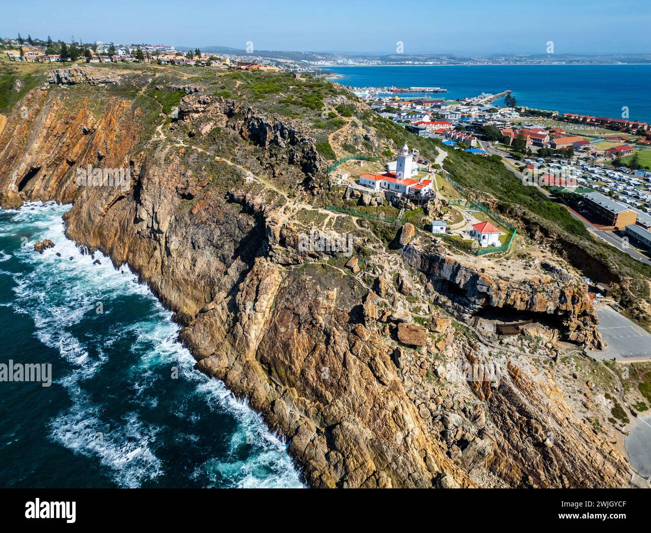 Cape St Blaize Lighthouse, Mossel Bay, Western Cape Province, Garden ...