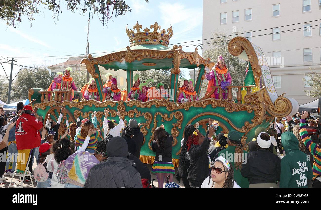 New Orleans, USA. 13th Feb, 2024. The Title Float (Lafcadio Hearn ...
