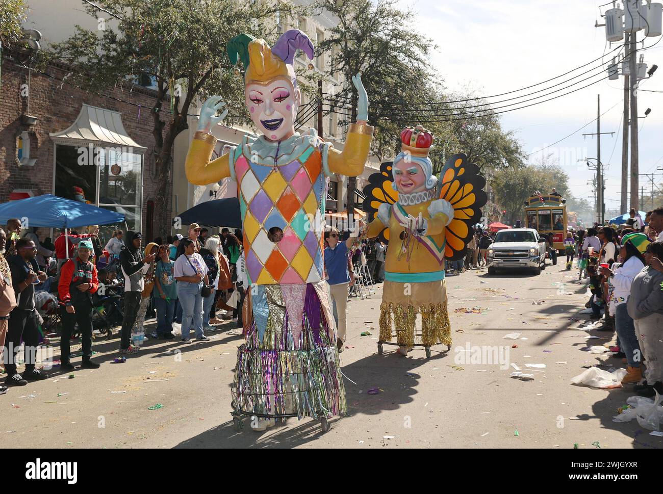 Mardi gras parade court jester hi-res stock photography and images - Alamy