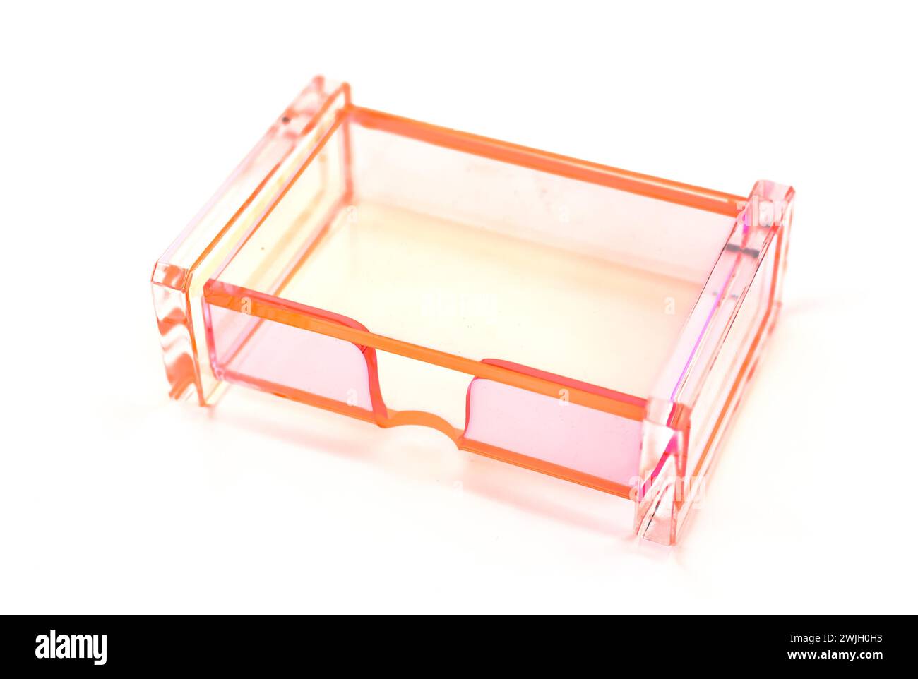 transparent plastic box on white background Stock Photo - Alamy