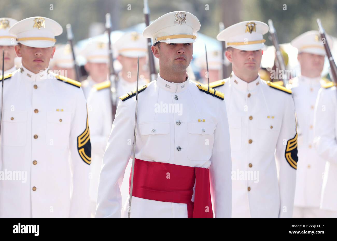 New Orleans, USA. 13th Feb, 2024. The Ross Volunteer Company of Texas A ...
