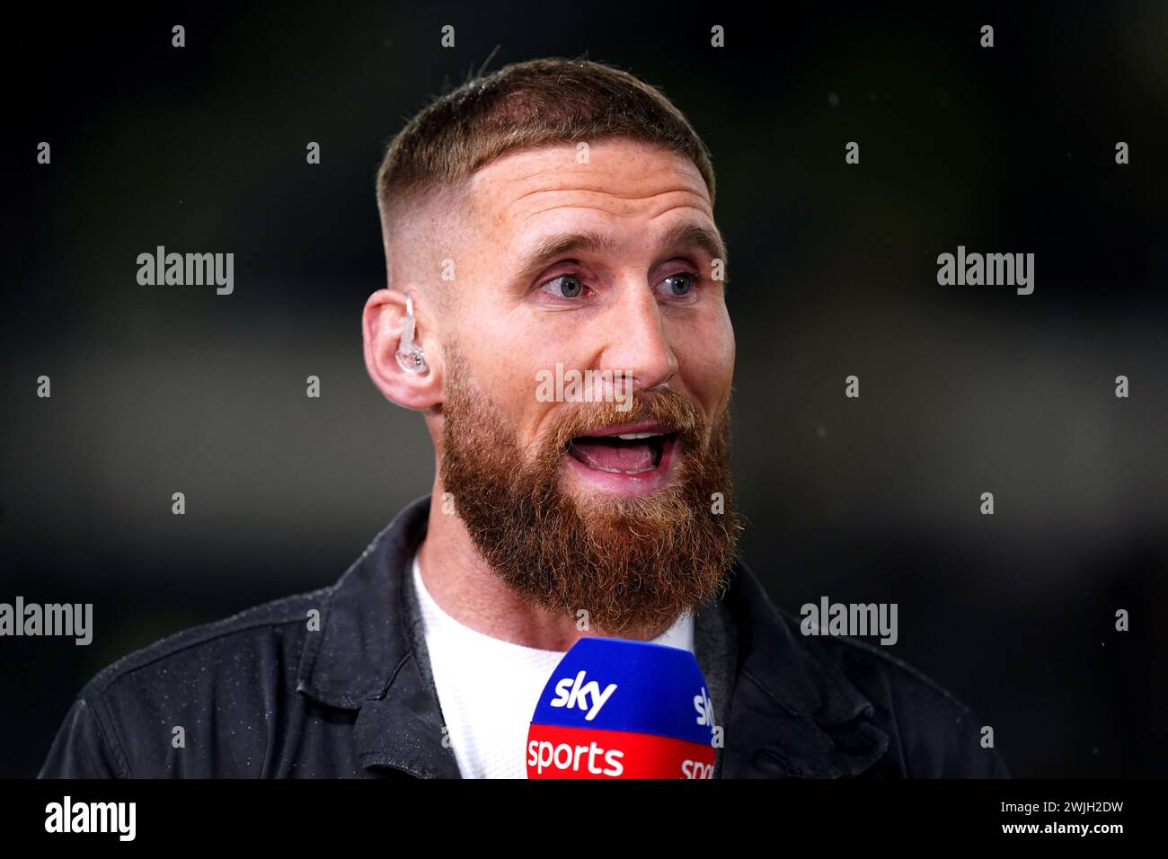 Former rugby player Sam Tomkins ahead of the Betfred Super League match ...