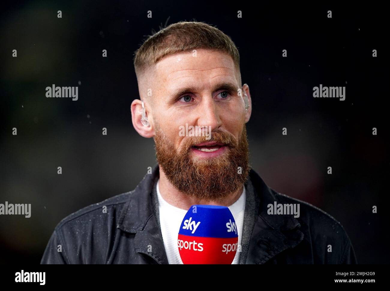 Former rugby player Sam Tomkins ahead of the Betfred Super League match ...