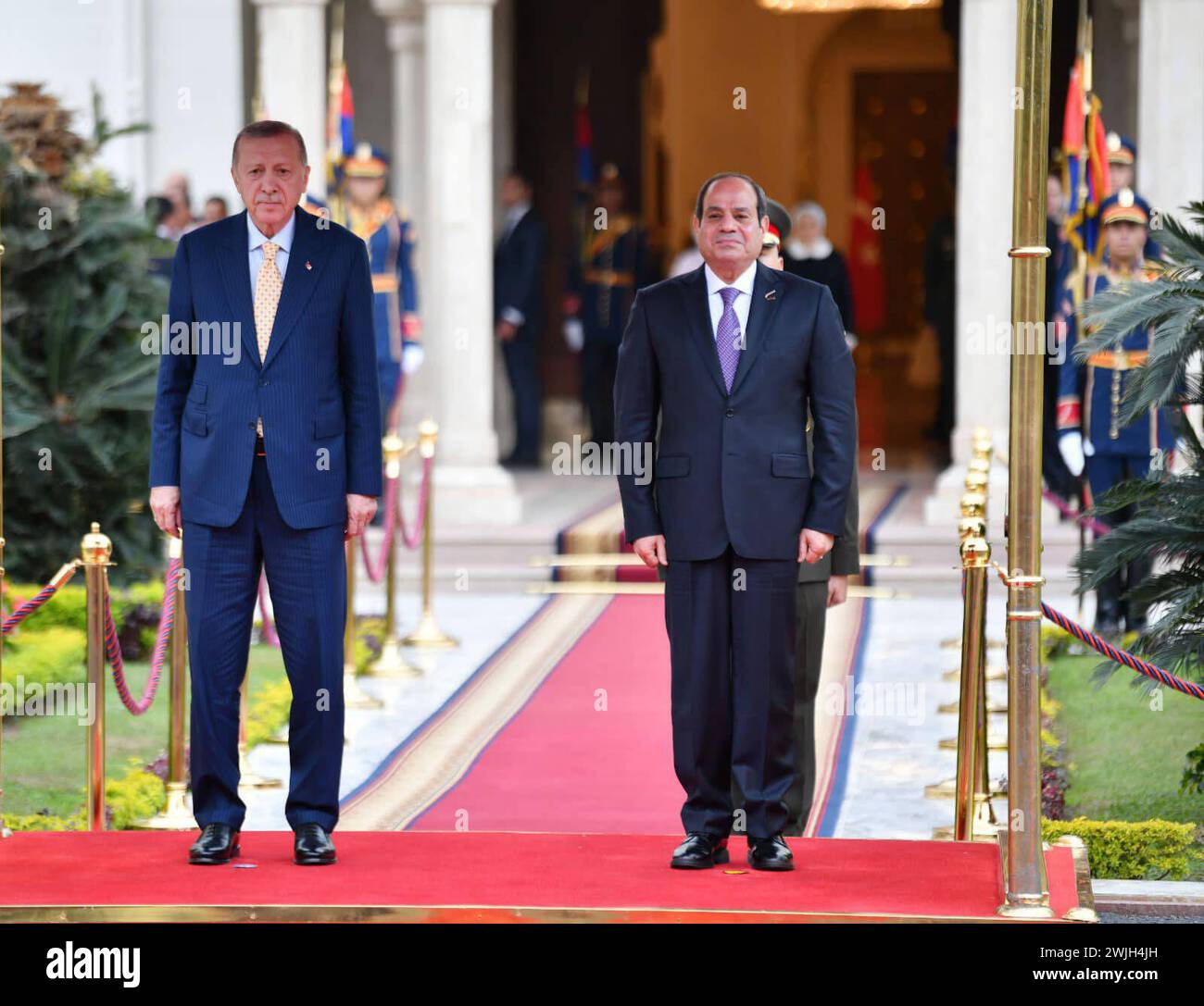 Turkish President Recep Tayyip Erdogan meets with his Egyptian ...