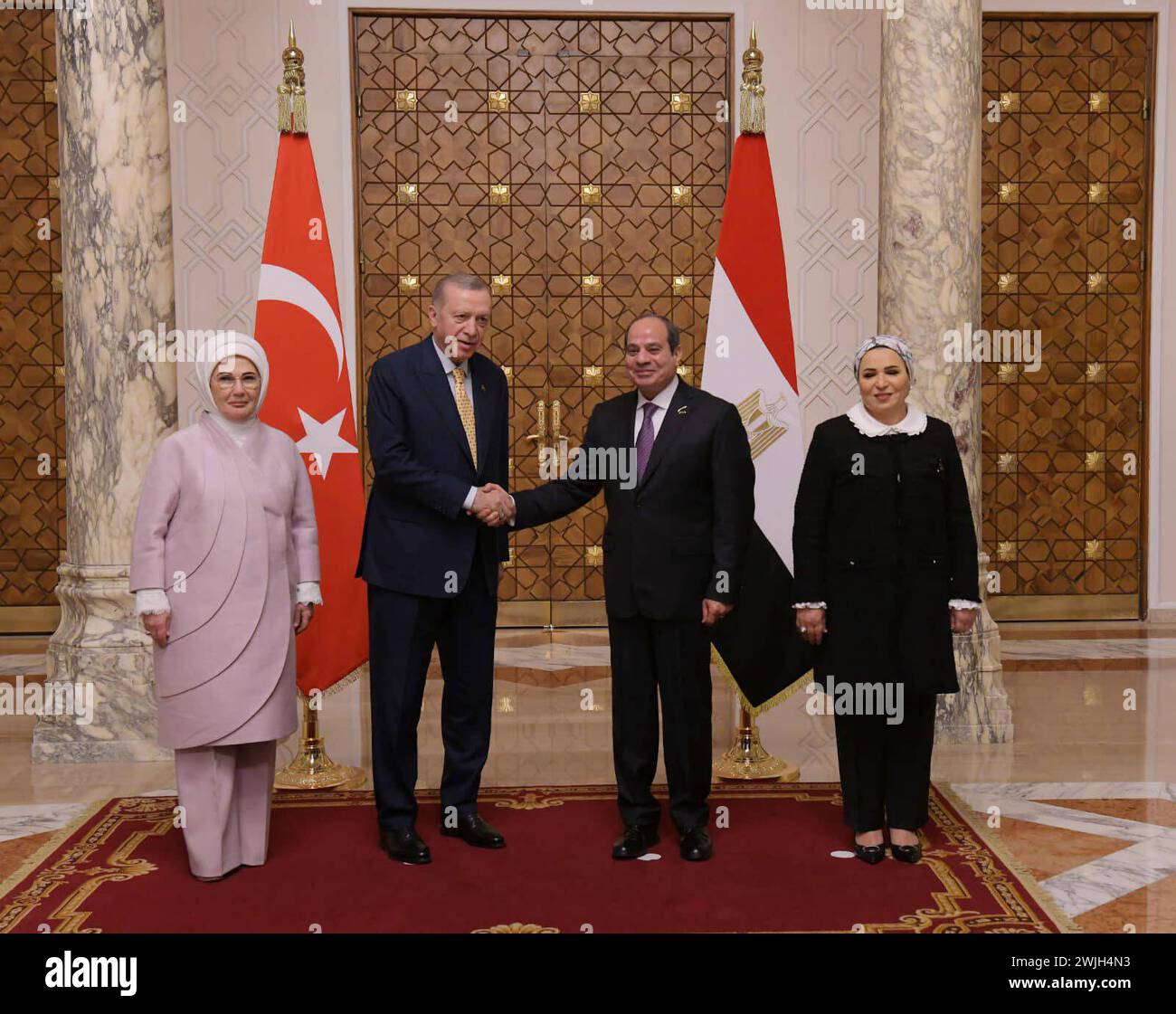 Turkish President Recep Tayyip Erdogan meets with his Egyptian ...