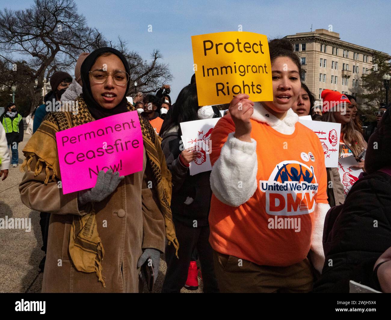 Washington, District Of Columbia, USA. 15th Feb, 2024. Immigrant ...