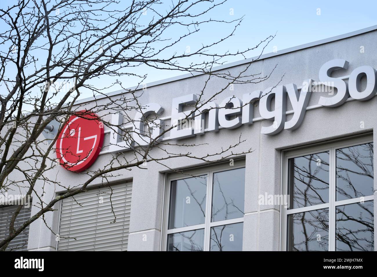 LG Energy Solution Ltd battery manufacturing company building, ev ...