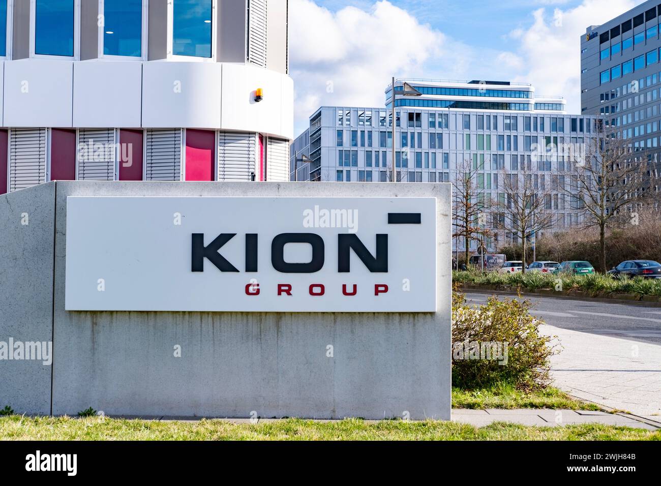Holding KION company building, KION GROUP AG, German manufacturer ...