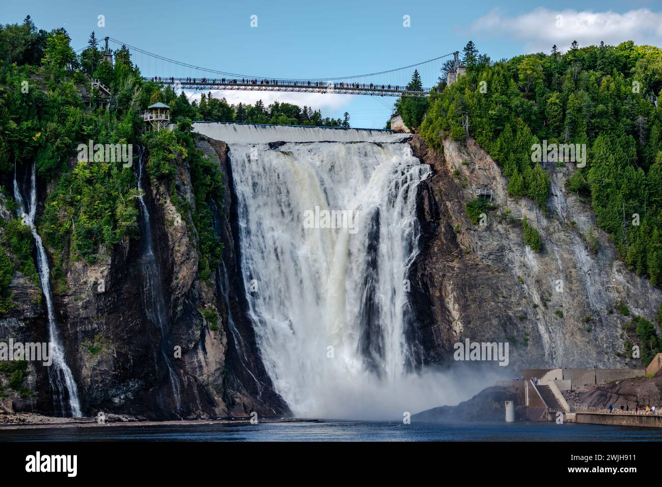 Montmorency Falls, located near Quebec City, is the region's second ...