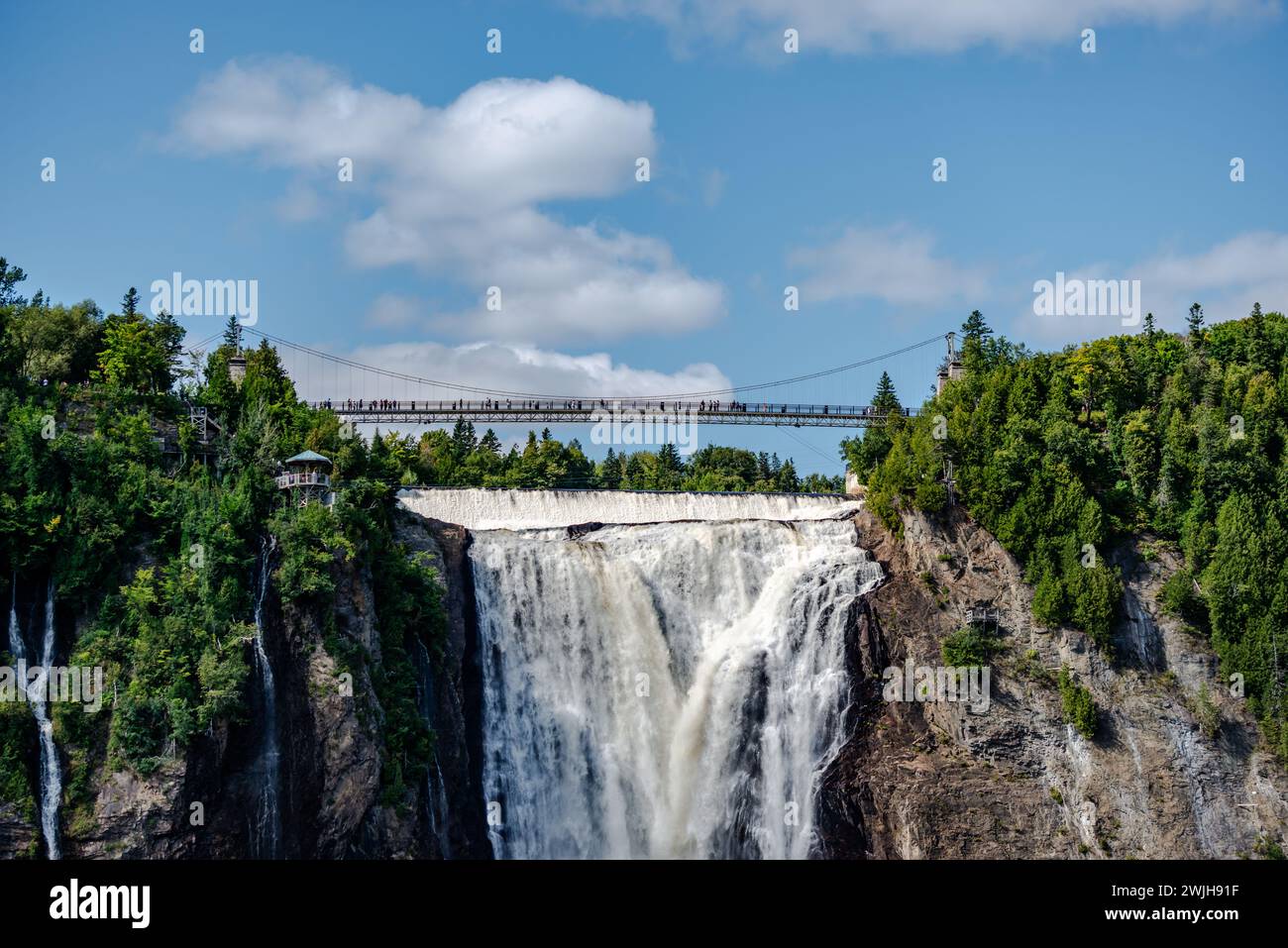 Montmorency Falls, located near Quebec City, is the region's second ...