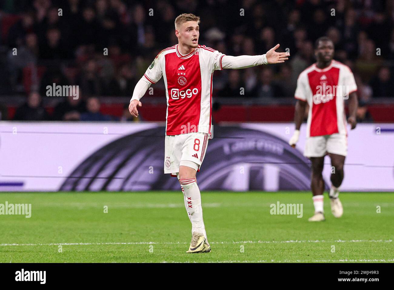 AMSTERDAM, NETHERLANDS - FEBRUARY 15: Kenneth Taylor of AFC Ajax ...